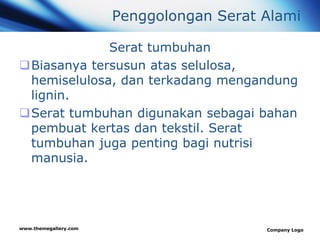 Macam macam serat | PDF