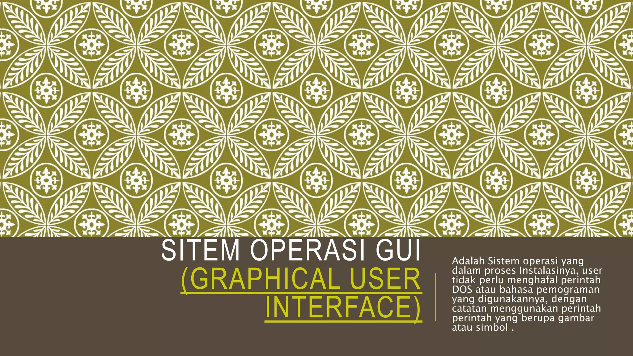 Macam macam sistem operasi berbasis gui dan teks | PPTX
