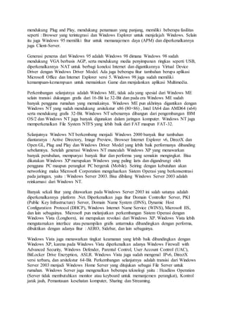 Macam macam sistem operasi komputer dan pengertiannya | PDF