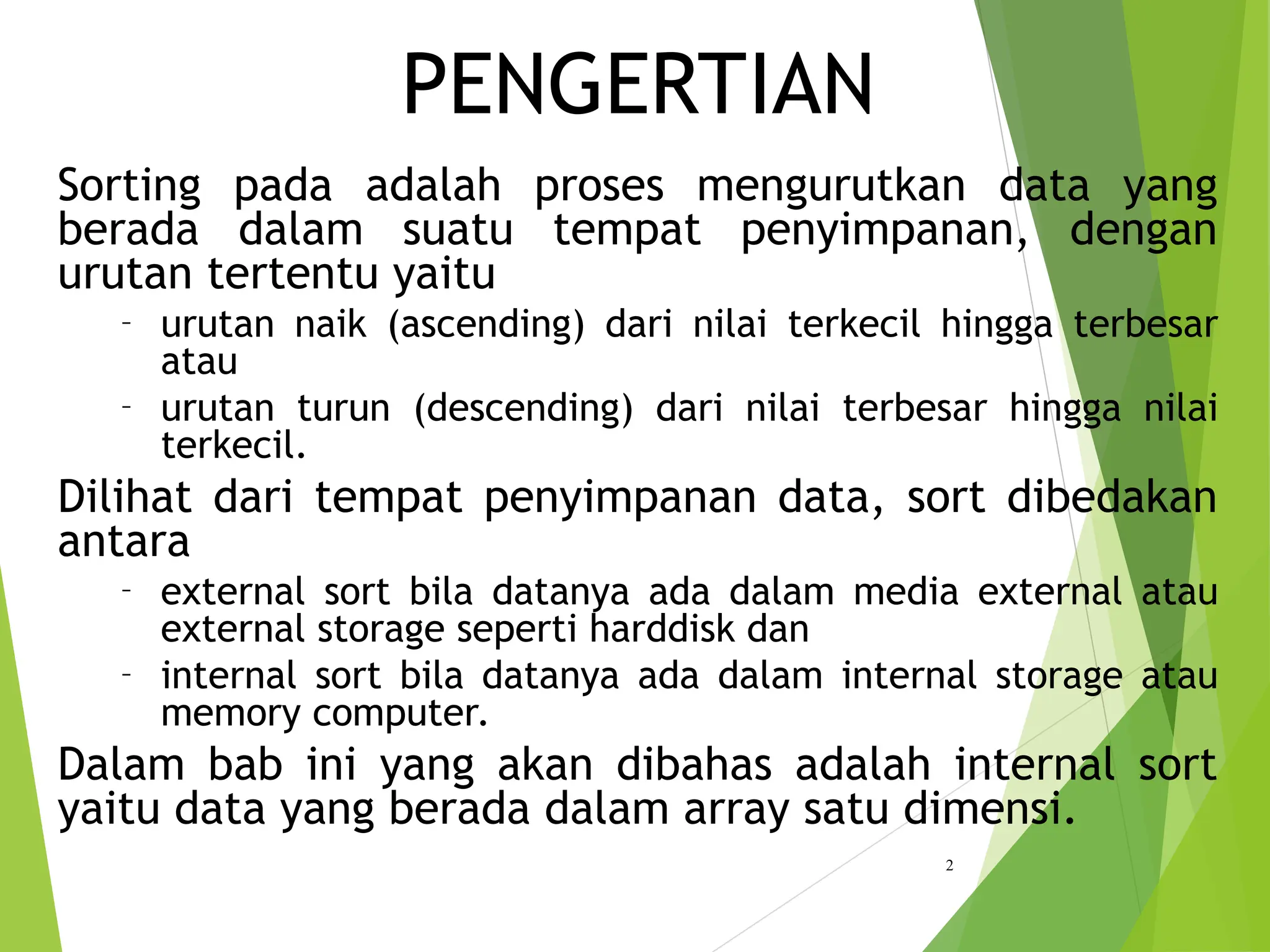 Macam_-_macam_sorting_array dalam pembelajaran.ppt