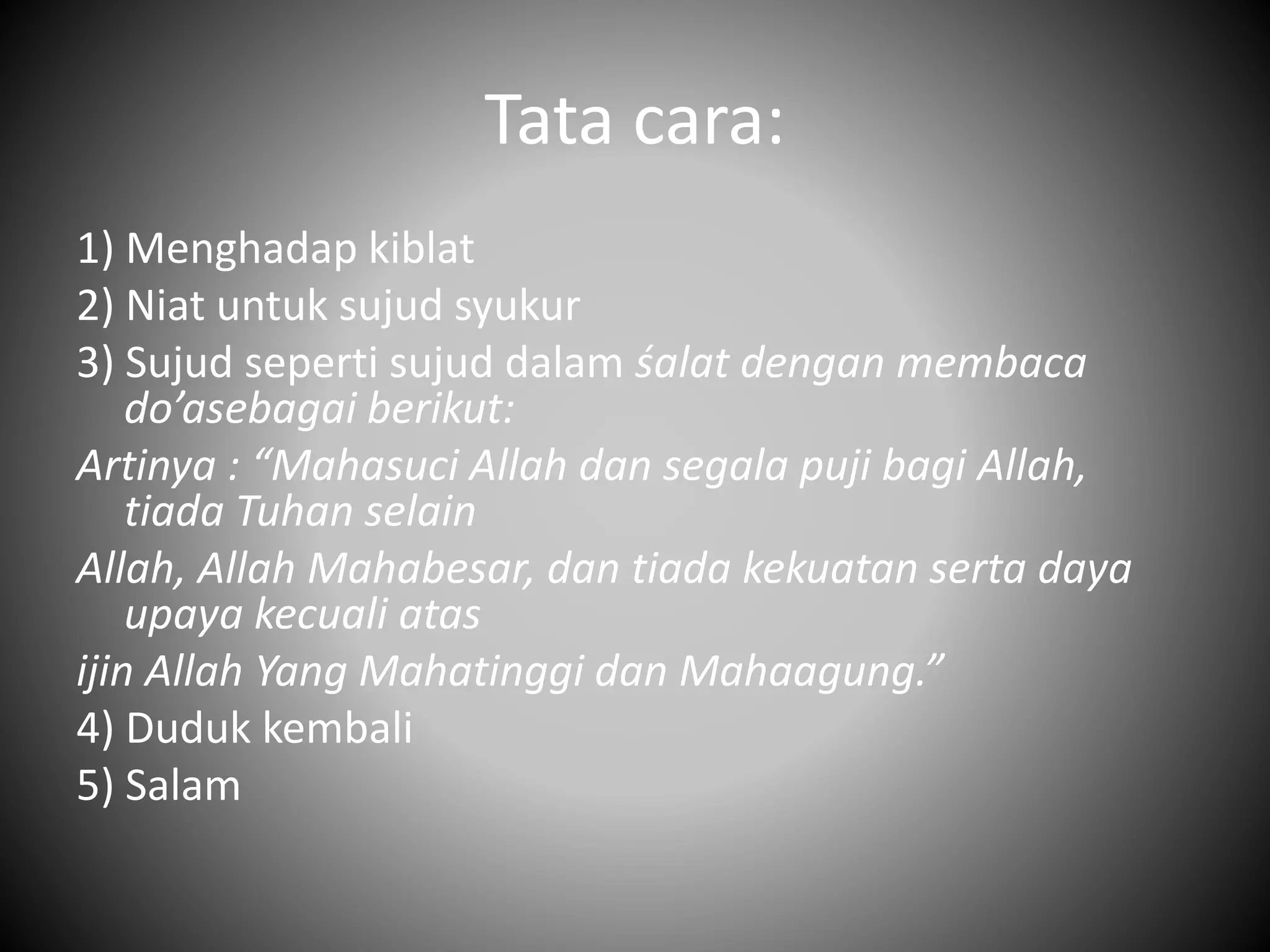 Macam macam sujud | PPTX