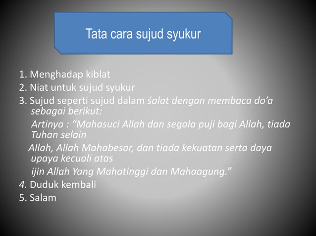Macam macam sujud | PPT