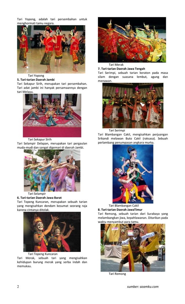 Macam macam tarian di indonesia | PDF