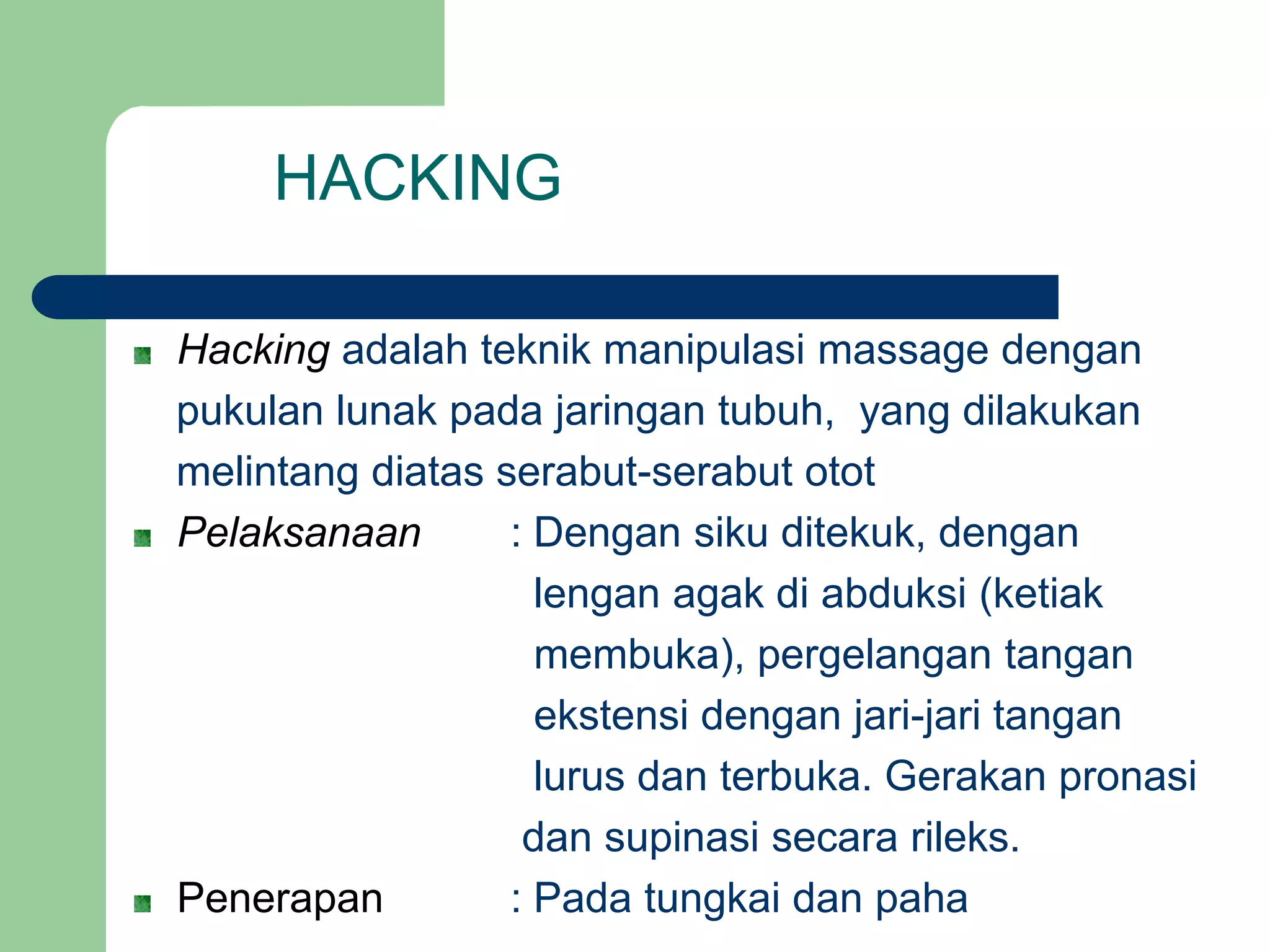 MACAM-MACAM TEKNIK MANIPULASI MASSAGE.ppt