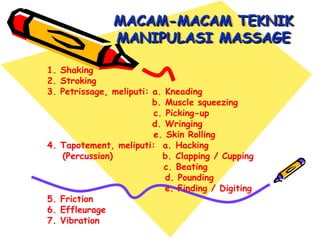 MACAM-MACAM TEKNIK MANIPULASI MASSAGE.ppt