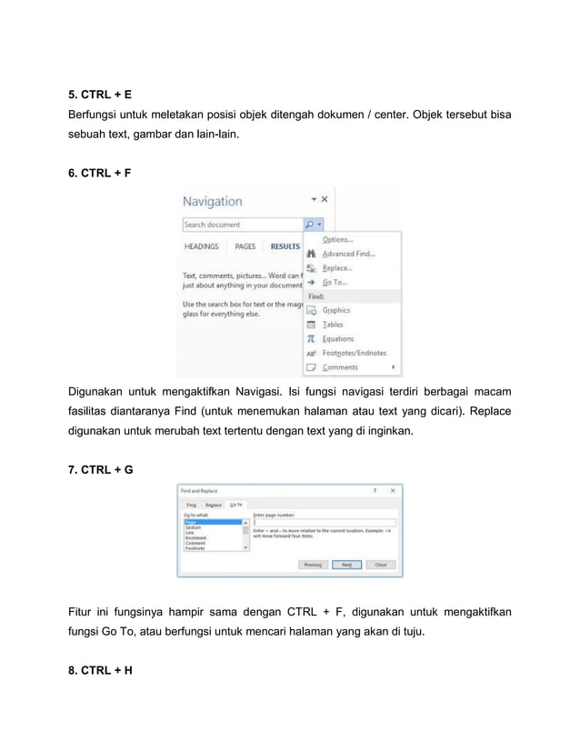 Macam macam tombol pintasan dan fungsinya | PDF