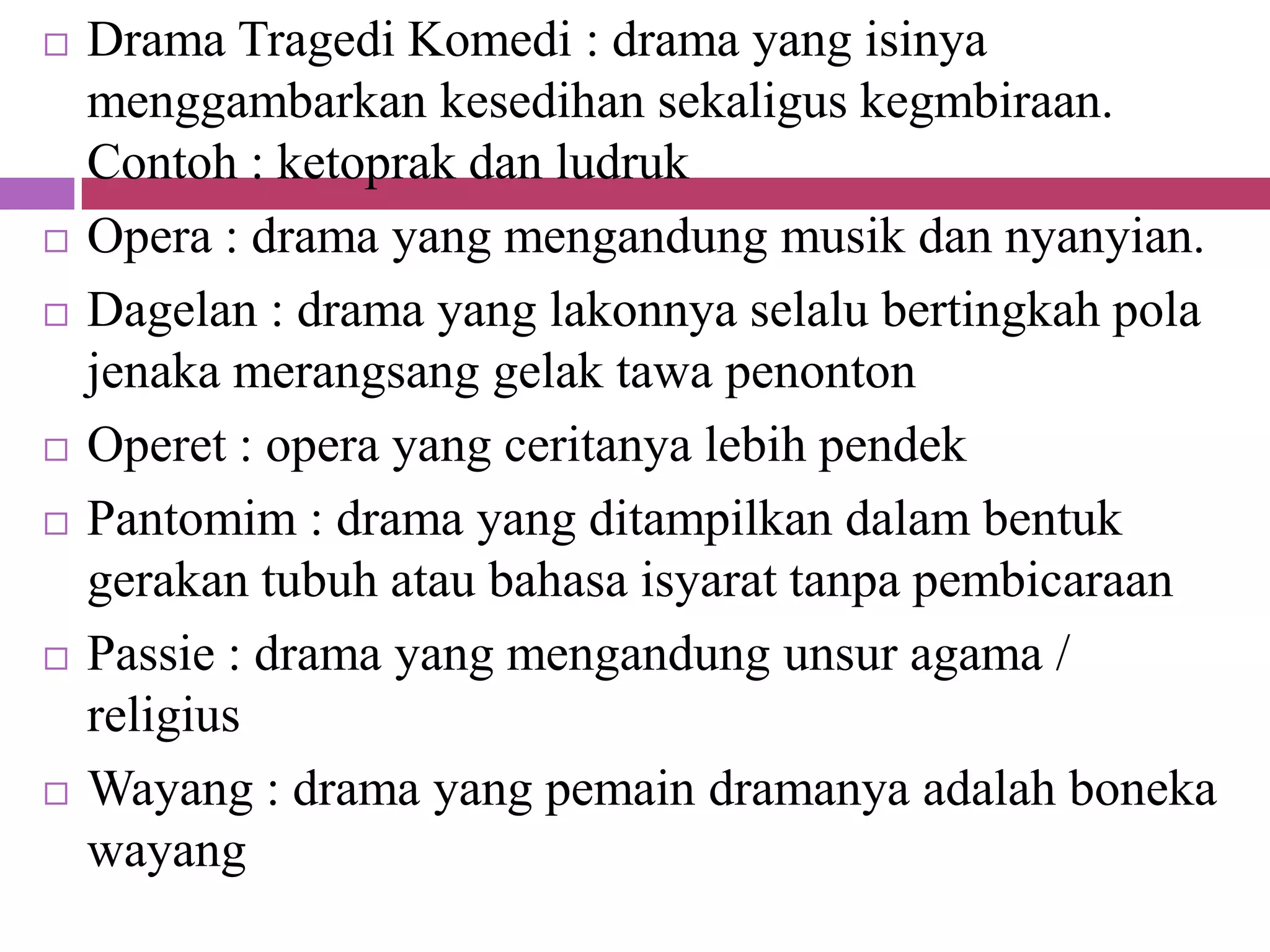 Macam2 drama dan perkembangan drama arab | PPTX