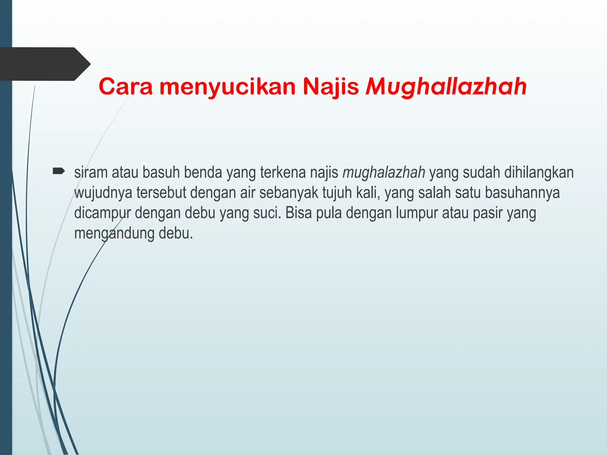 macam-macam najis yang perlu kita ketahui | PPT