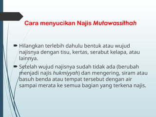 macam-macam najis yang perlu kita ketahui | PPTX