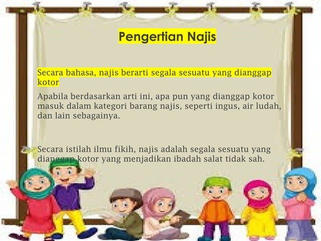 macam-macam najis yang perlu kita ketahui | PPT