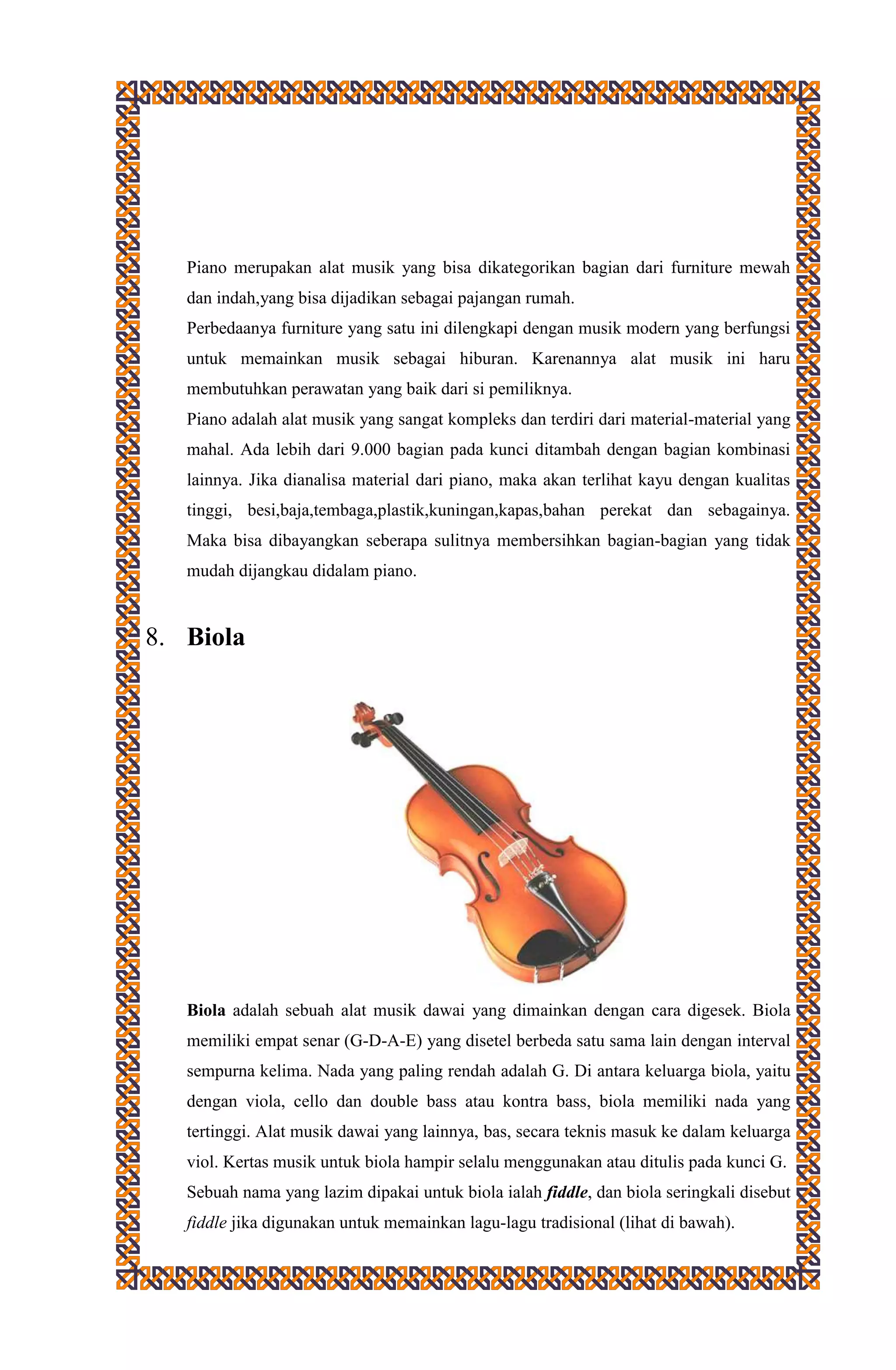 Macam macam alat musik | DOCX