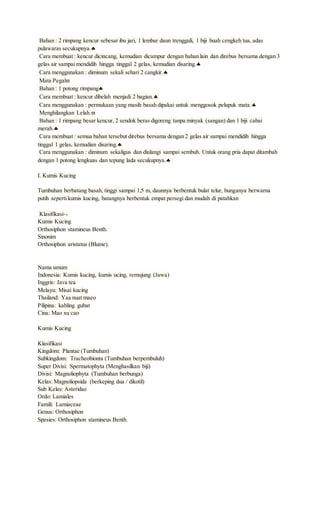 Macam apotik hidup | DOCX