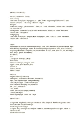 Macam apotik hidup | DOCX