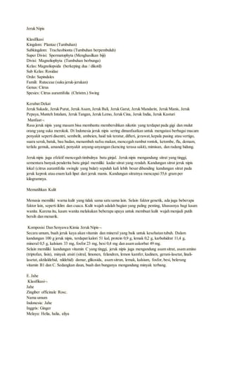 Macam apotik hidup | DOCX