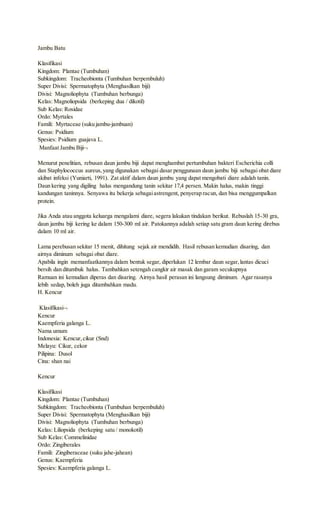 Macam apotik hidup | DOCX