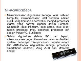 Macam dan jenis mikrokontroler populer komputer terapan jaringan | PPT
