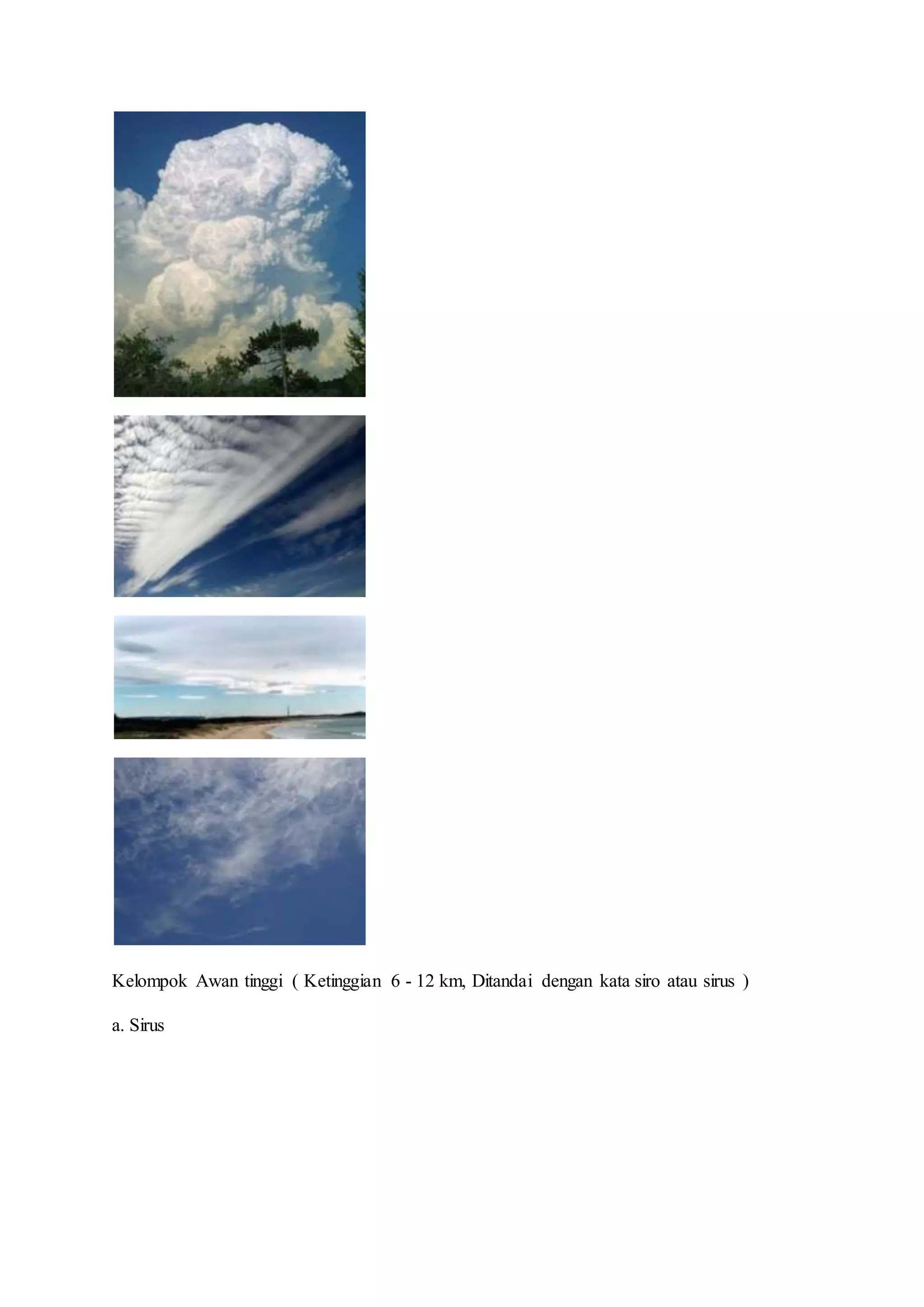 Macam macam awan | PDF