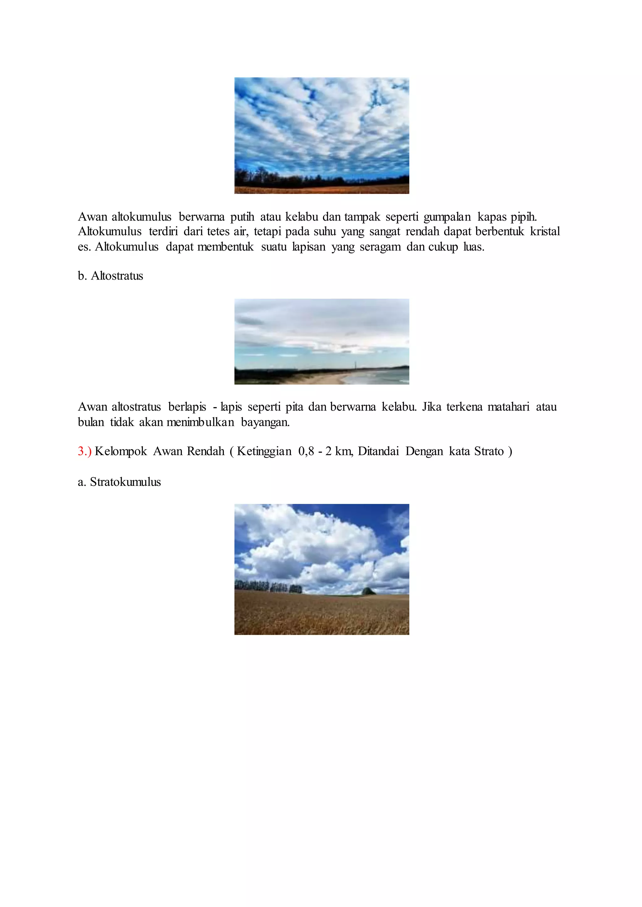 Macam macam awan | PDF