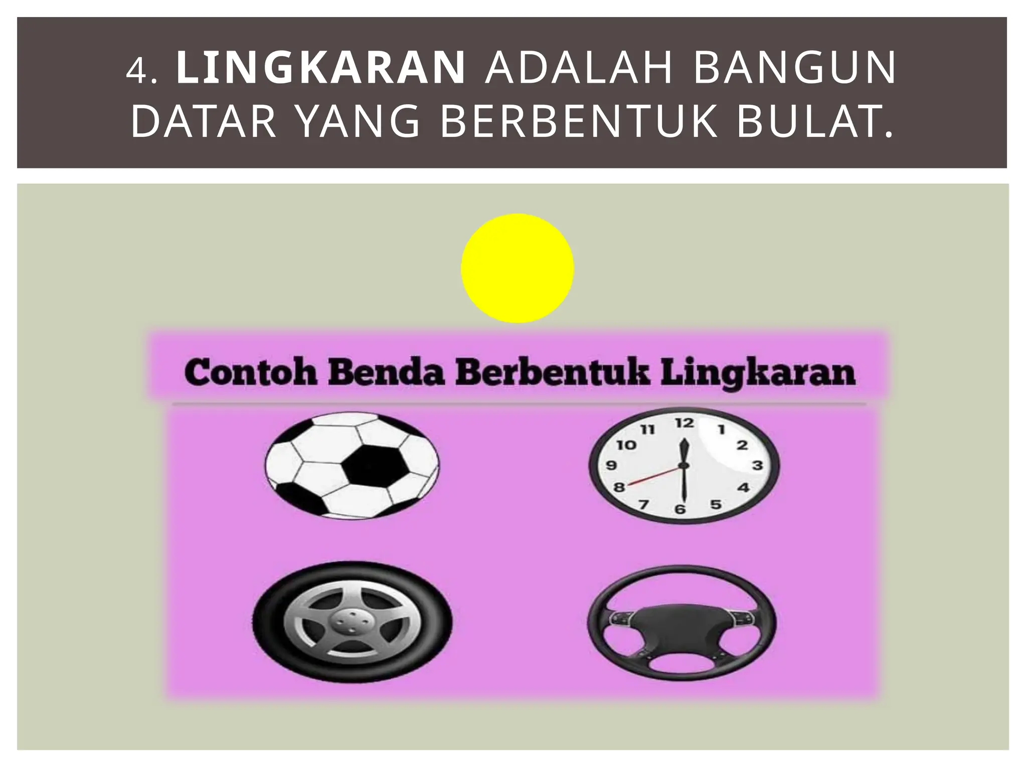 MACAM – MACAM BANGUN DATAR dan Contoh Benda Di sekitar | PPTX