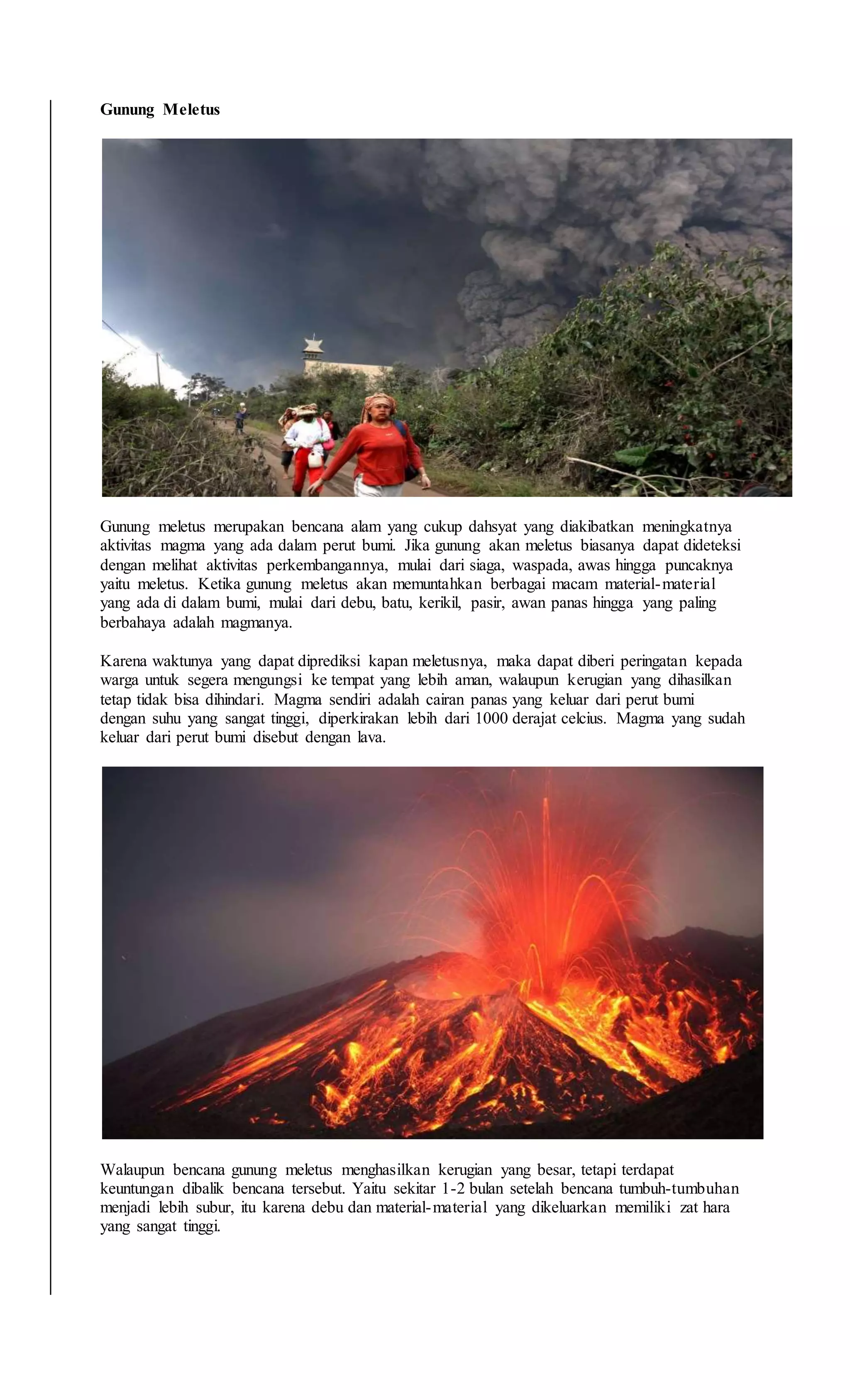 Macam macam bencana alam | DOCX