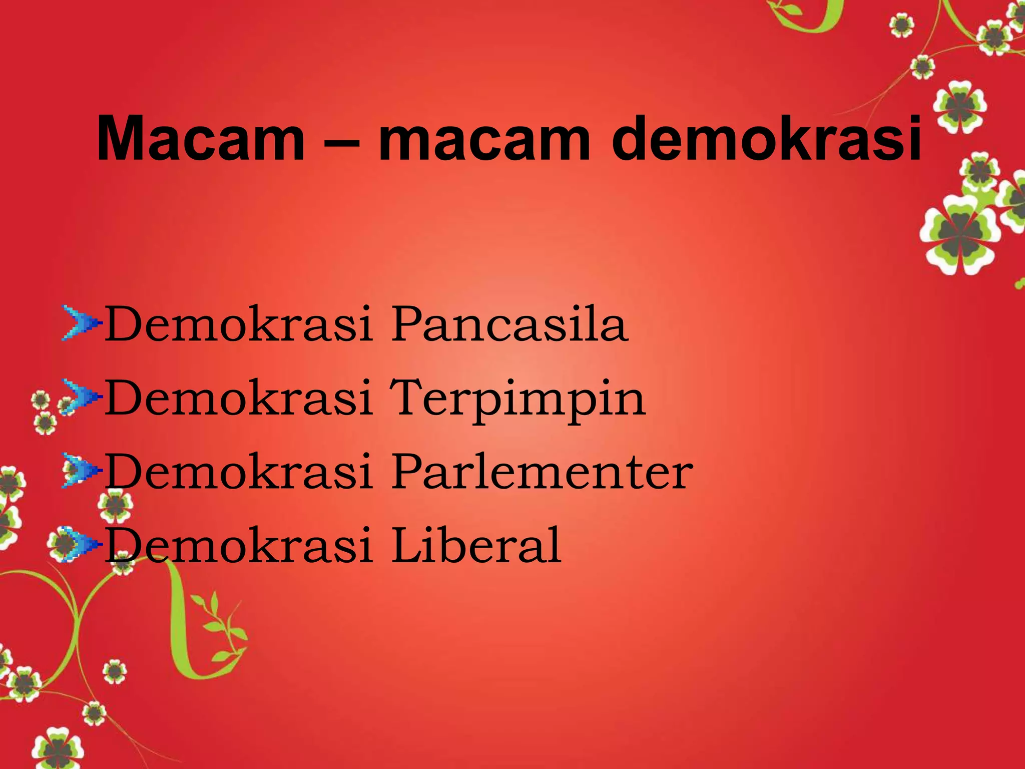 Macam-macam Demokrasi | PPTX