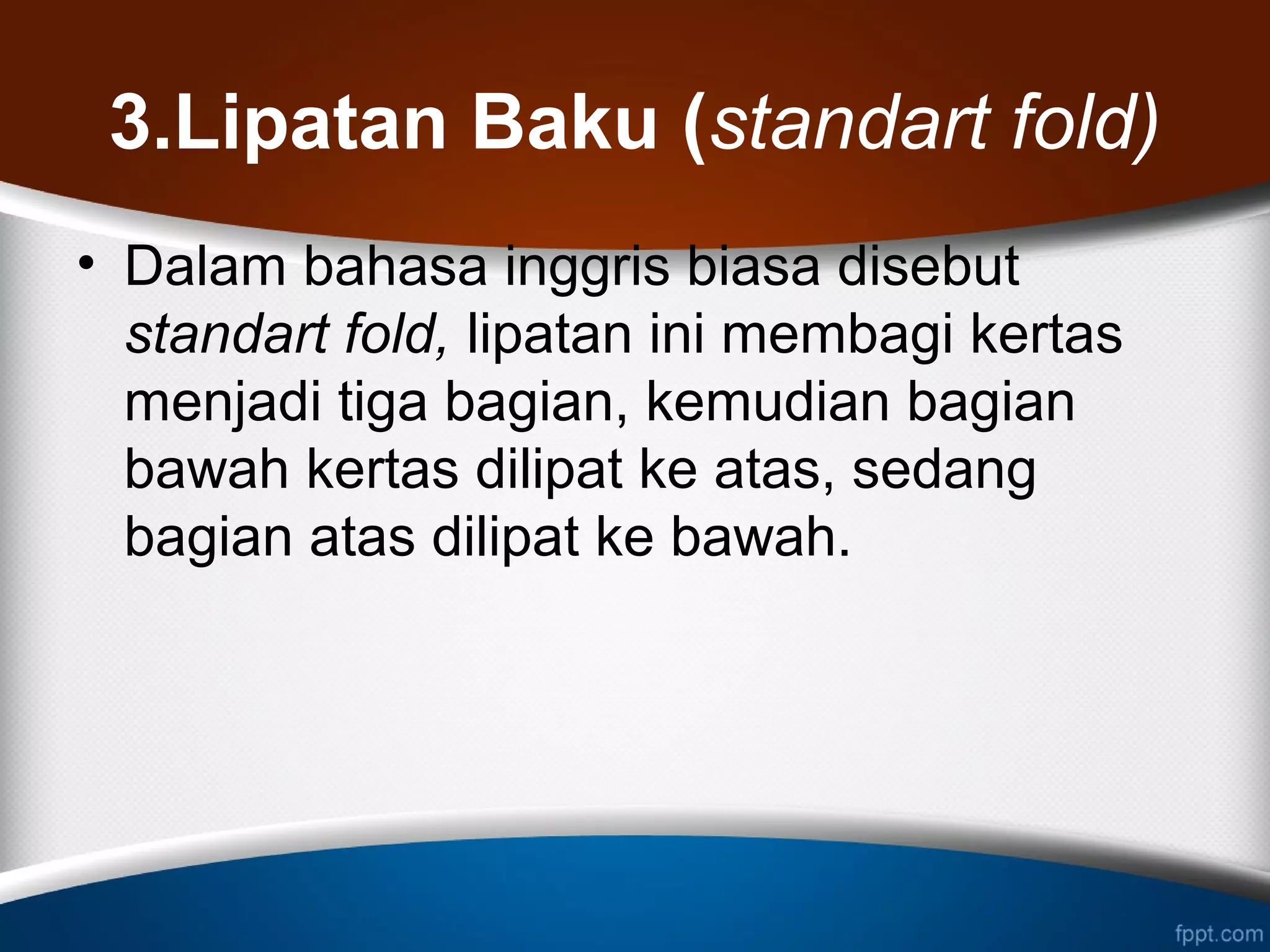 Macam macam lipatan surat | PPT