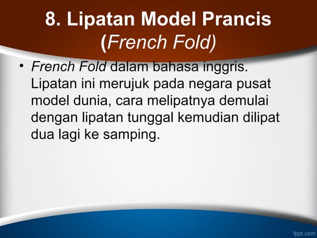 Macam macam lipatan surat | PPT