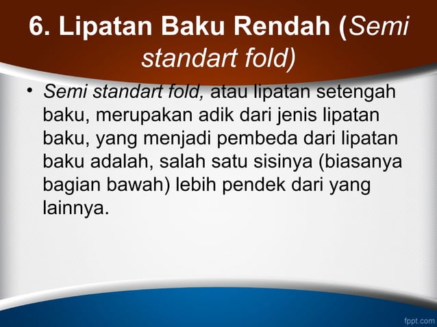 Macam macam lipatan surat | PPT