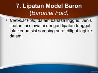 Macam macam lipatan surat | PPT