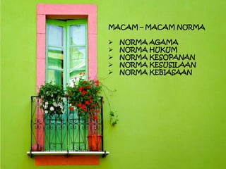 Macam macam norma | PPTX