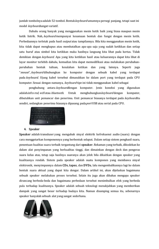 Macam macam perangkat keras | PDF