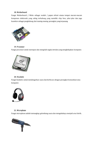 Macam macam perangkat keras | PDF