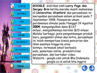 Macam – macam search engine | PPTX