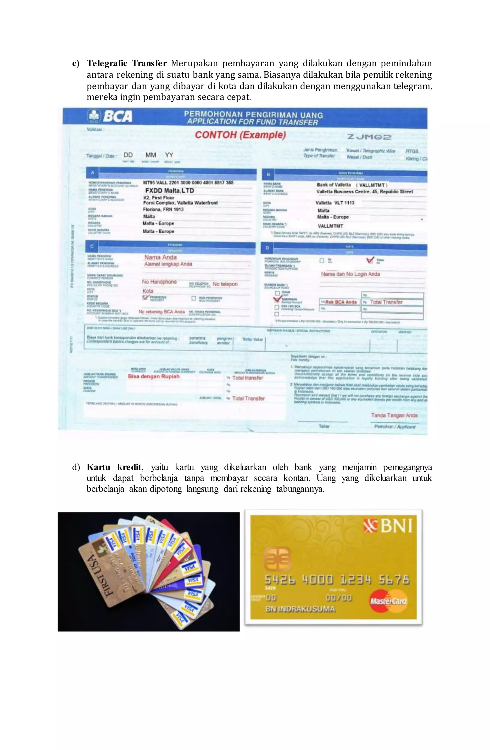 Macam macam uang giral | DOCX