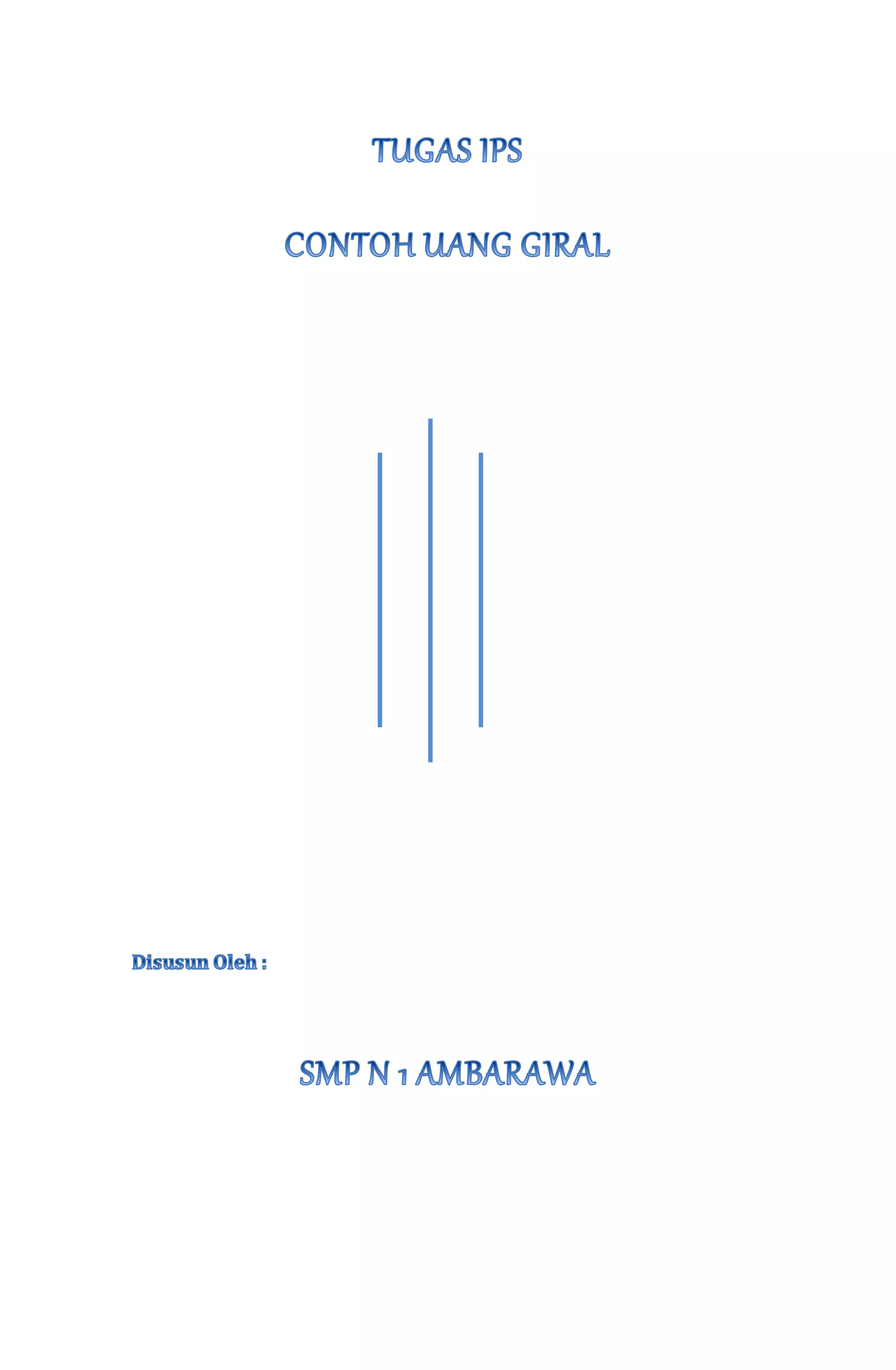 Macam macam uang giral | DOCX