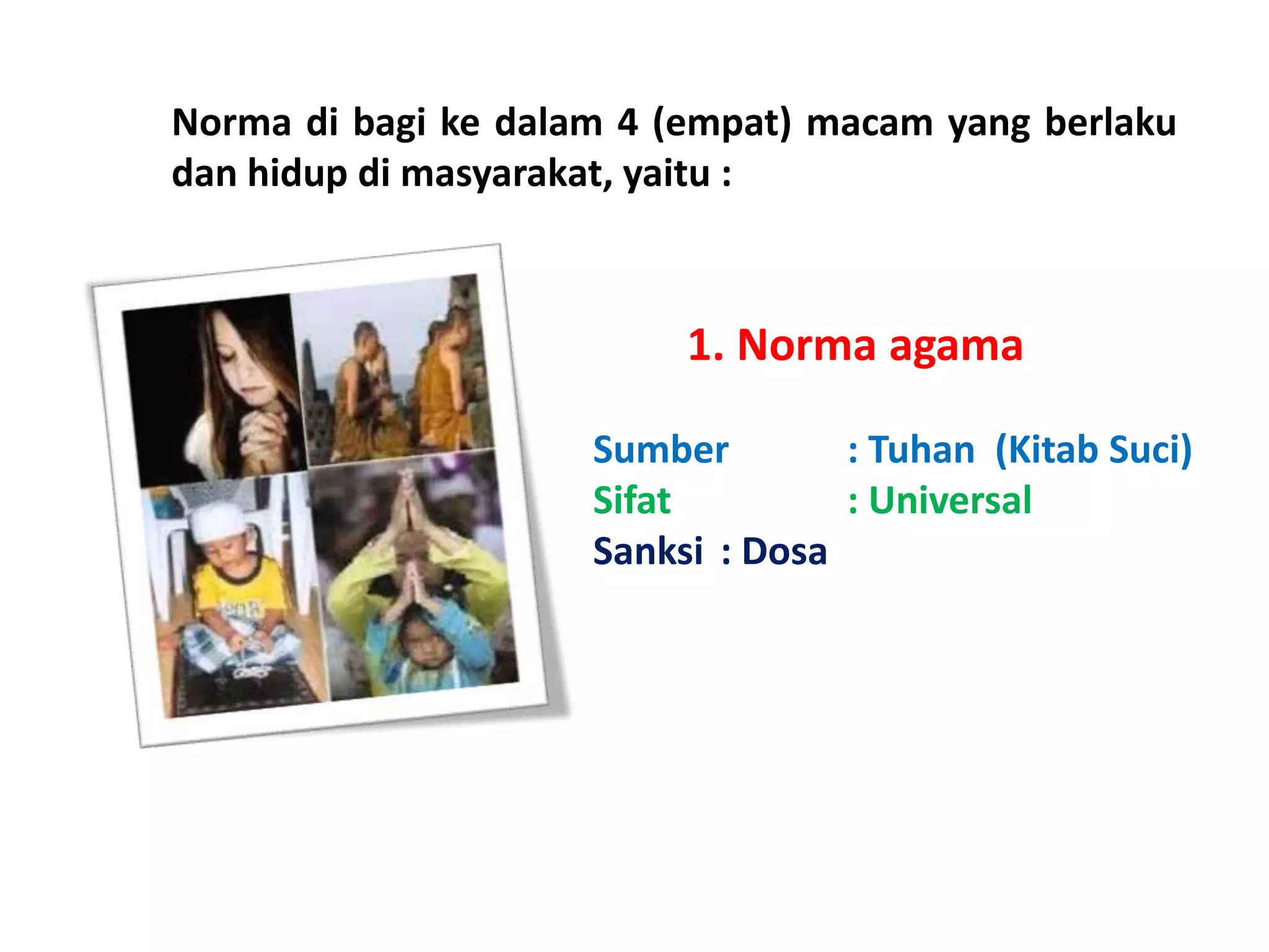 PKn Kelas VII, Macam norma dan penerapannya | PPTX