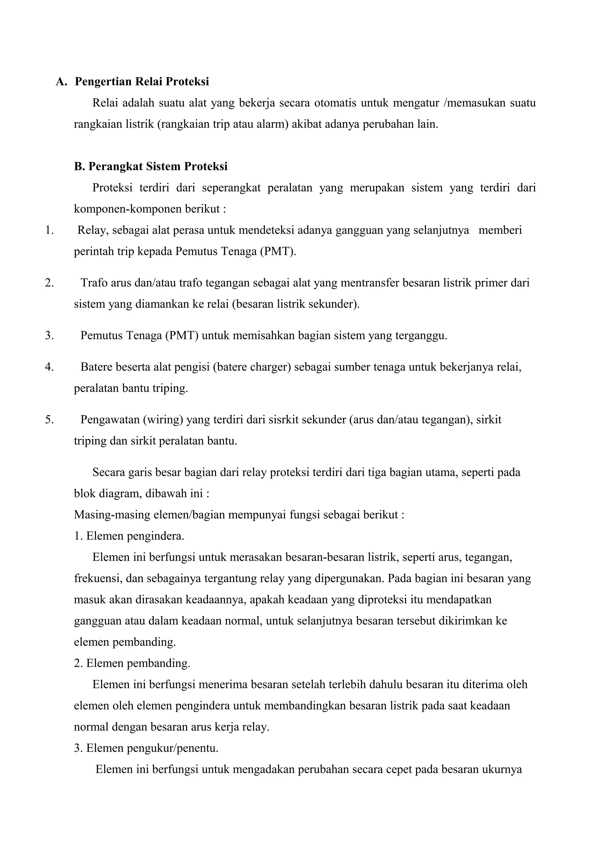 Macam relay proteksi | DOC