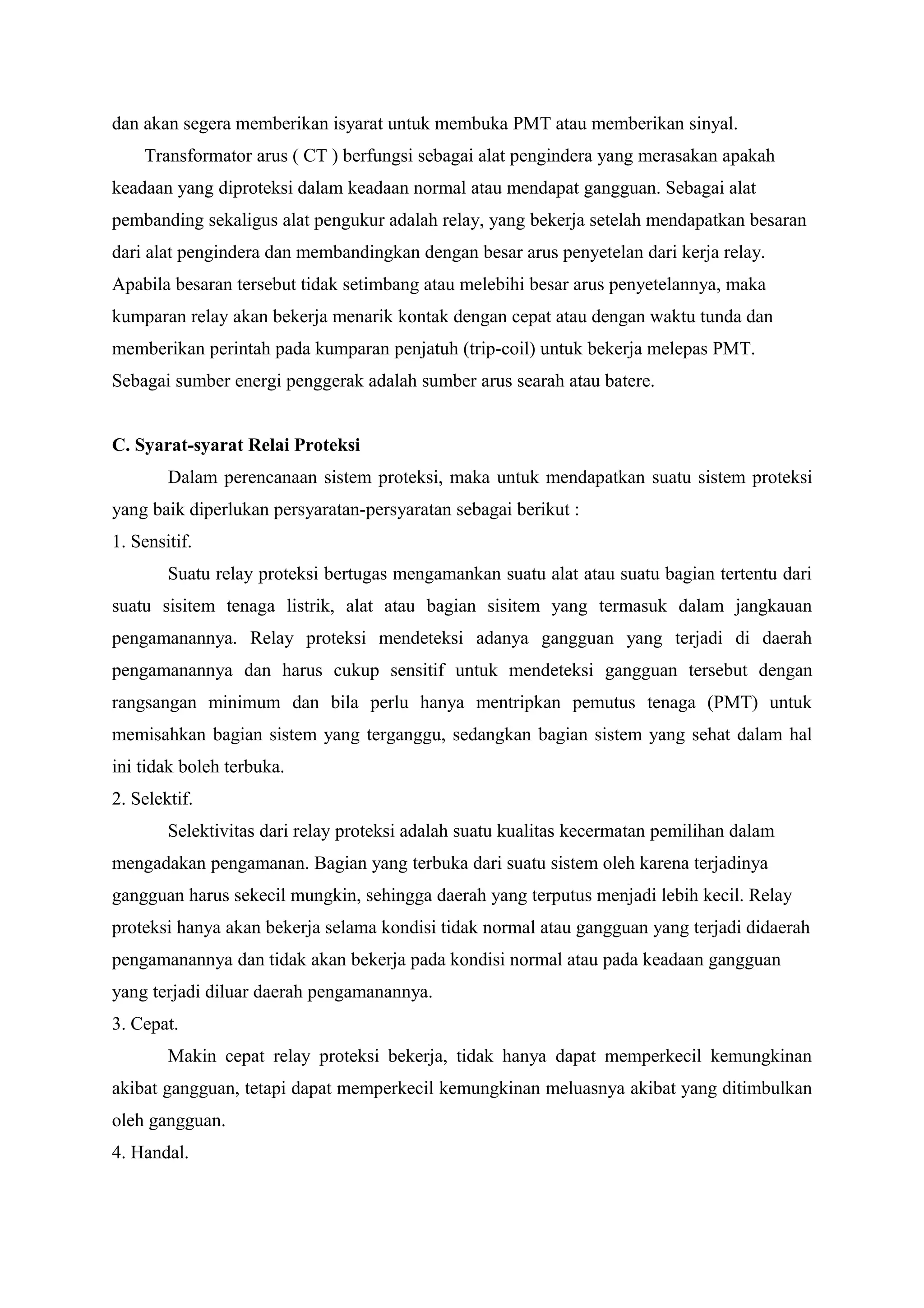 Macam relay proteksi | DOC