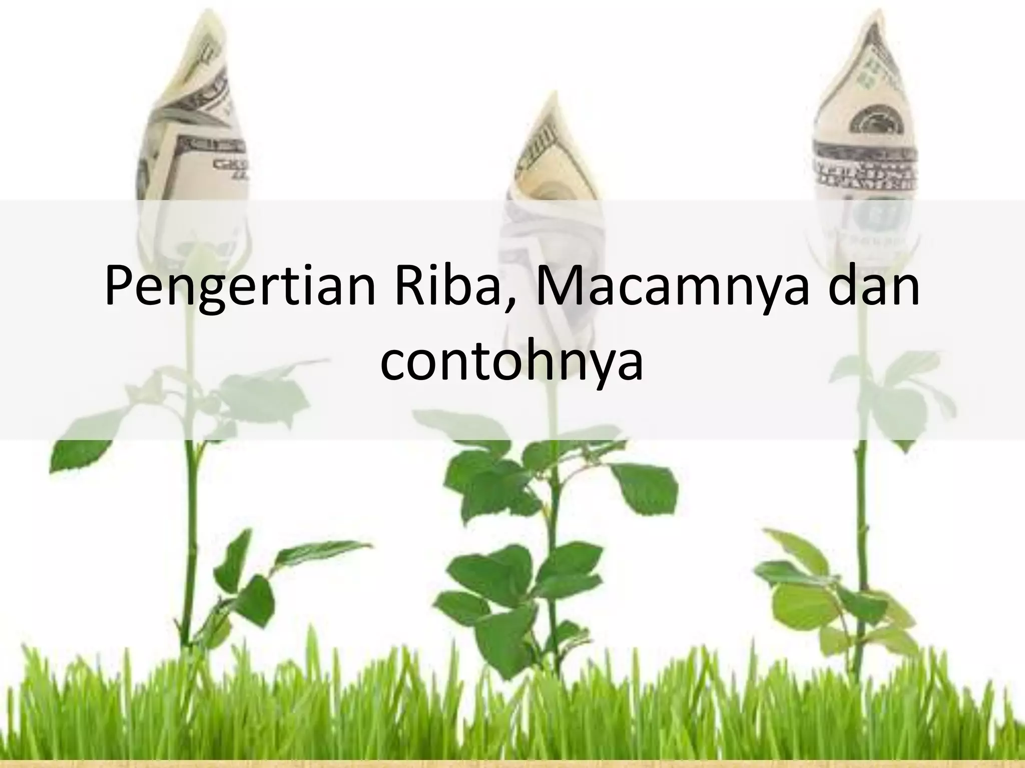 Macam Riba dan Contoh-contohnya - Titok Priastomo | PPT