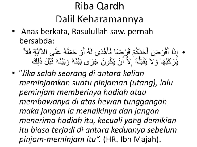 Macam Riba dan Contoh-contohnya - Titok Priastomo | PPT