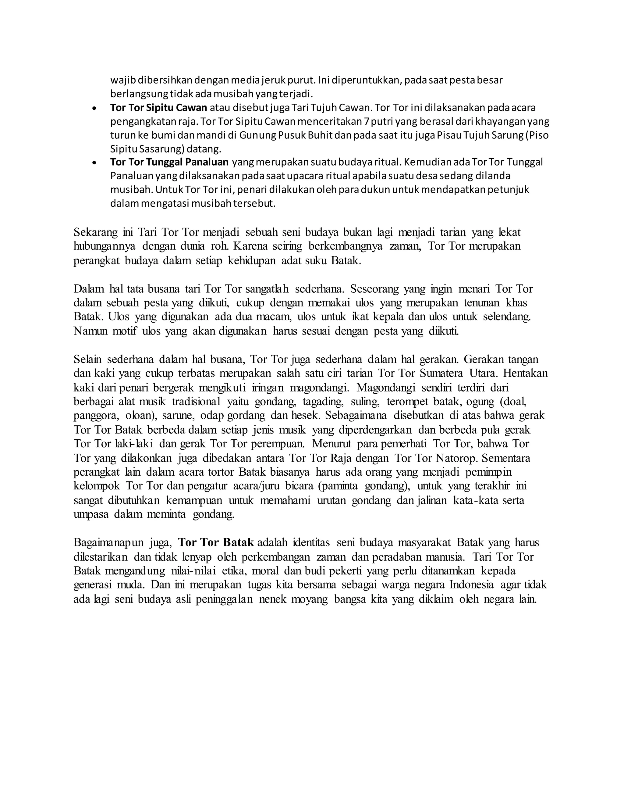Macam tari tradisional indonesia | DOCX
