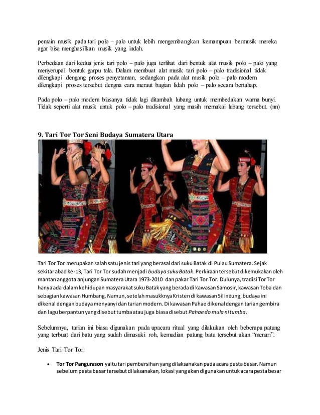 Macam tari tradisional indonesia | PDF