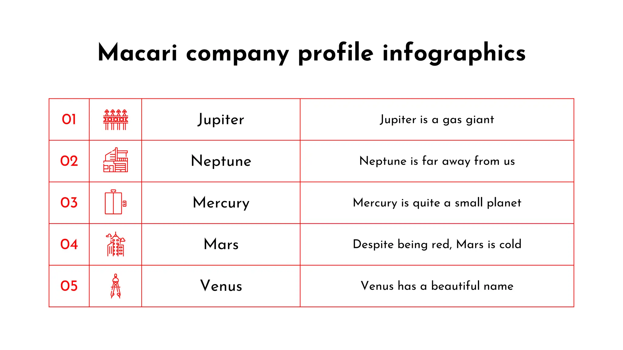 Macari Company Profile Infographics by Slidesgo .pptx