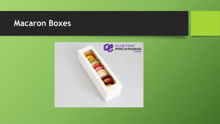 Macaron Boxes | PPTX | Desserts and Baking | Food & Drink