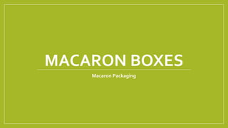 Macaron Boxes | PPTX