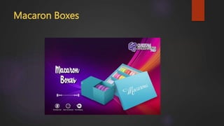 Macaron Boxes | PPTX | Desserts and Baking | Food & Drink