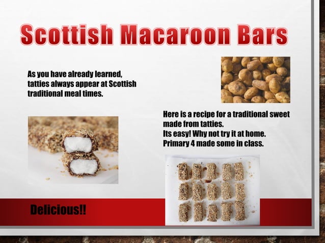 Second Wonder of our region - Scottish sweets | PPT
