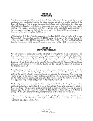 MacArthur Park NC Bylaws | PDF