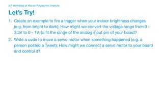 IoT Workshop in Macao | PDF