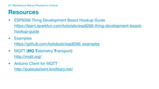 IoT Workshop in Macao | PDF